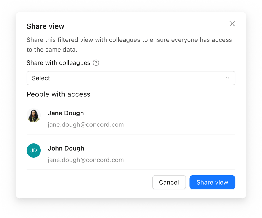 Managing Saved and Shared Views in the Deadline Menu